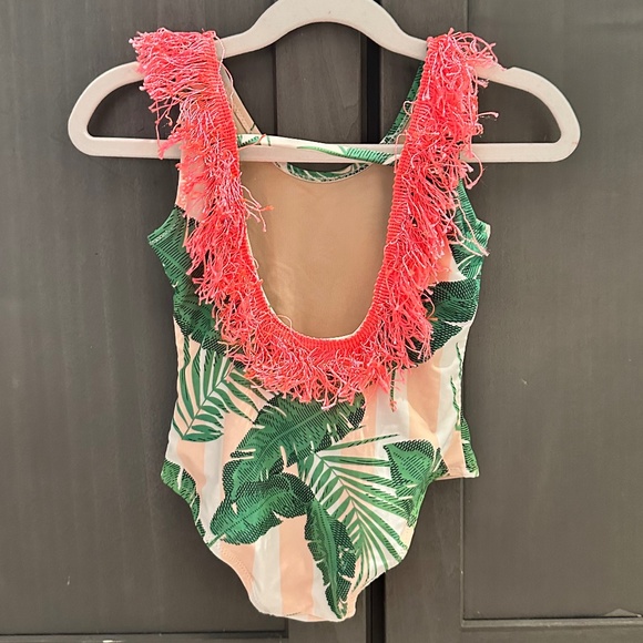 Shade Critters | Swim | Shade Critters Palm Fringe Back Girls One Piece ...